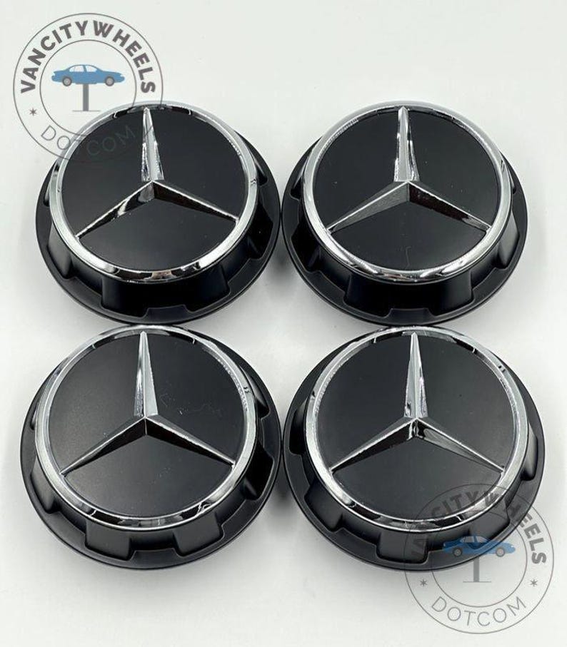 Maybach 60mm AMG Black Surround Wheel Center Cap, Maybach 60mm Size Car ...