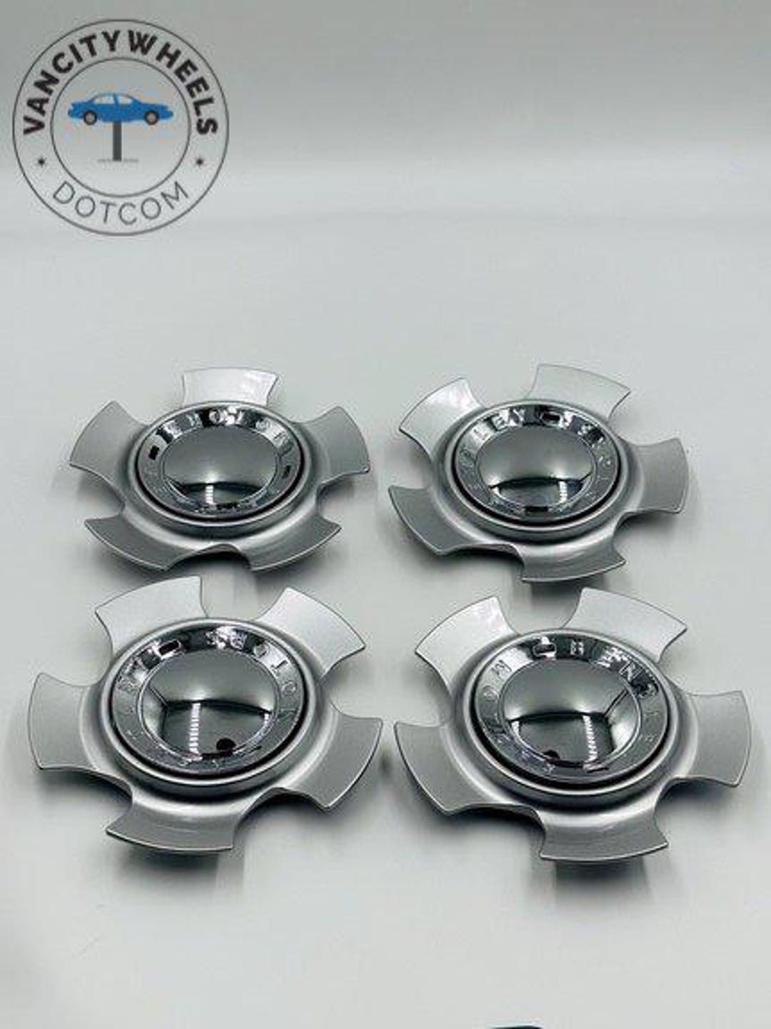 Bentley Wheel Center Caps - Luxury Silver/chrome Finish (set of 4 ...
