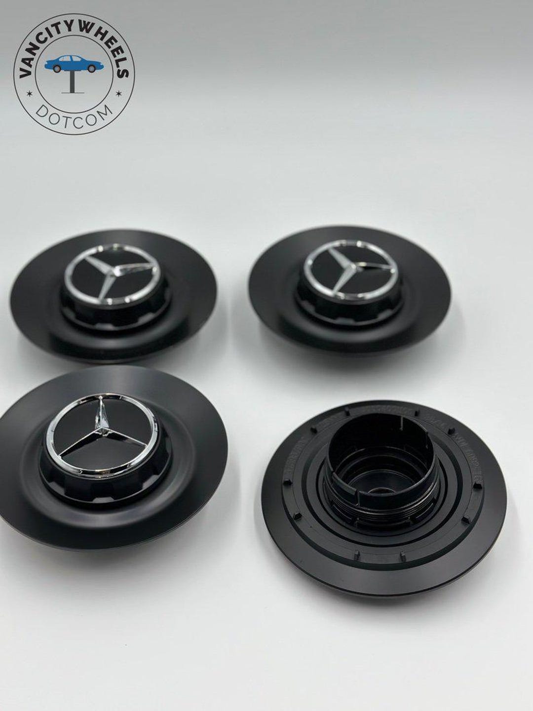 Stunning Mercedes Black Hubcaps A0004001100 – Set of 4 (144mm) - Etsy UK