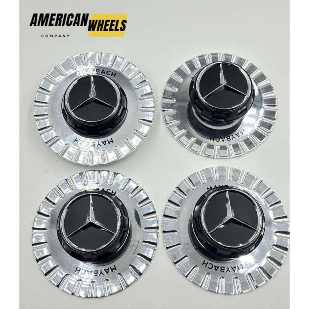 Maybach 146mm Chrome Wheel Center Hub Cover Cap for Mercedes Benz ...