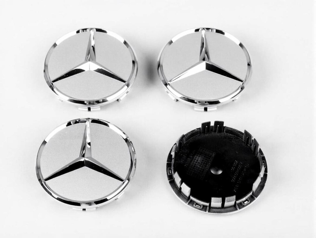 4pcs Silver Chrome Wheel Hub Inserts Mercedes Benz A0004003800 9283 - Etsy