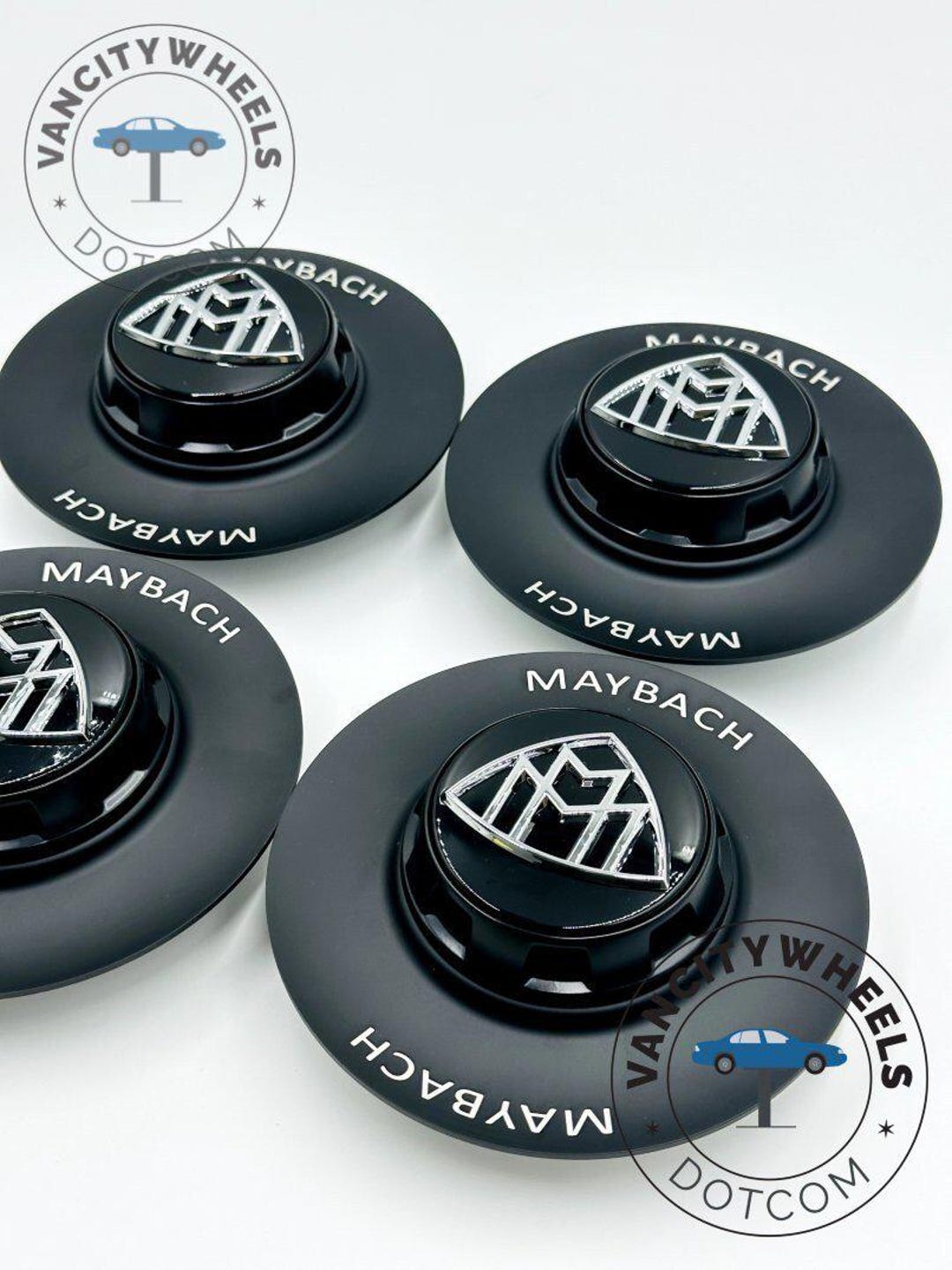 Maybach 146mm Black Wheel Center Hub Cover Cap for Mercedes Benz ...