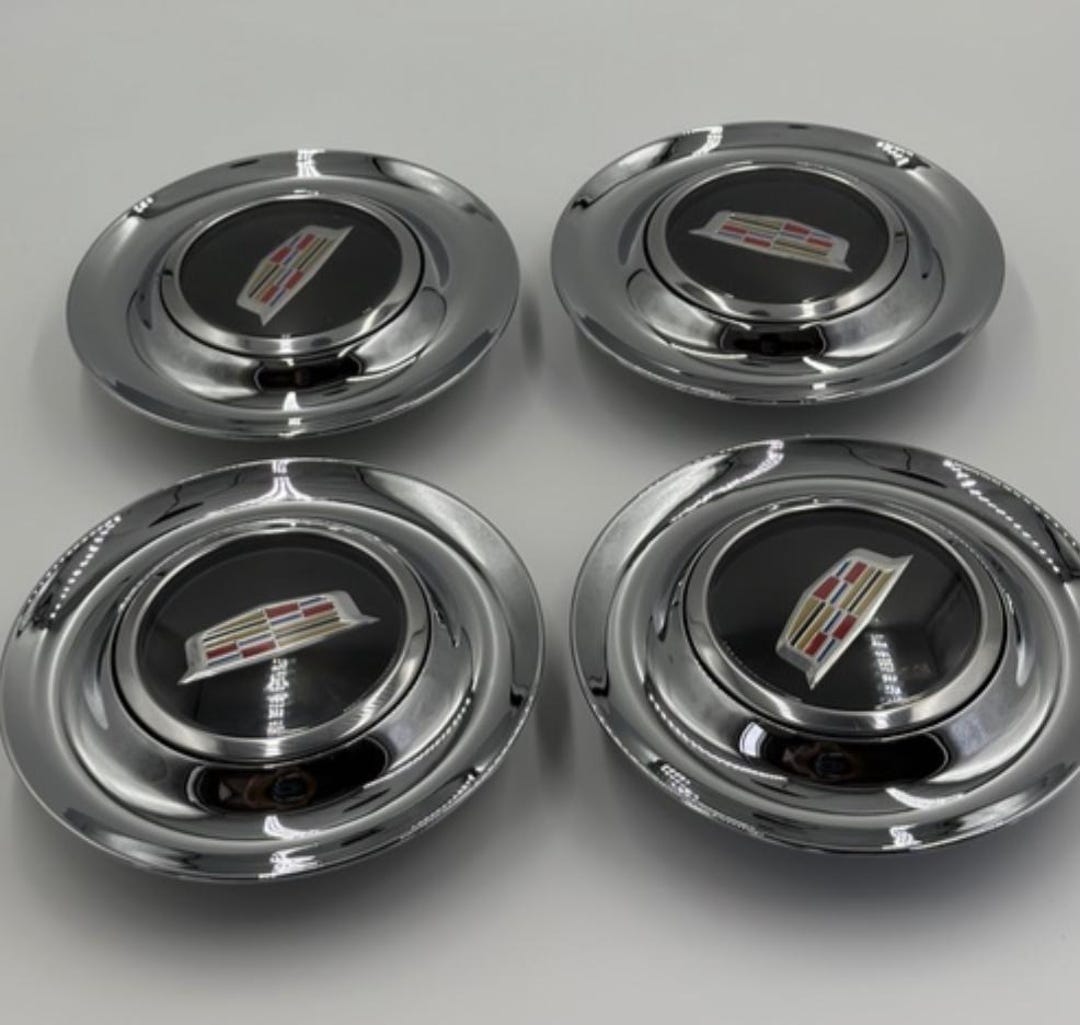 Silver Chrome Floating Spin Wheel Center Caps for Cadillac – 4pcs - Etsy