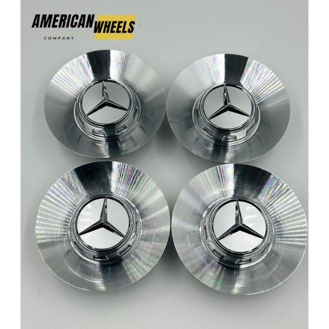 Mercedes W222 C217 AMG Center Cap – Best 145mm/68mm Silver Chrome Wheel ...