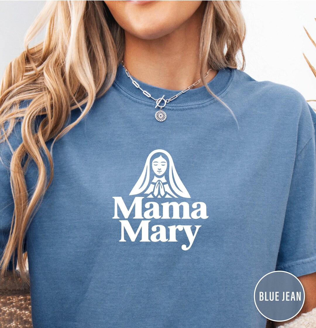 Mother Mary Devotion T-shirt: Vintage Wash Comfort Colors - Etsy
