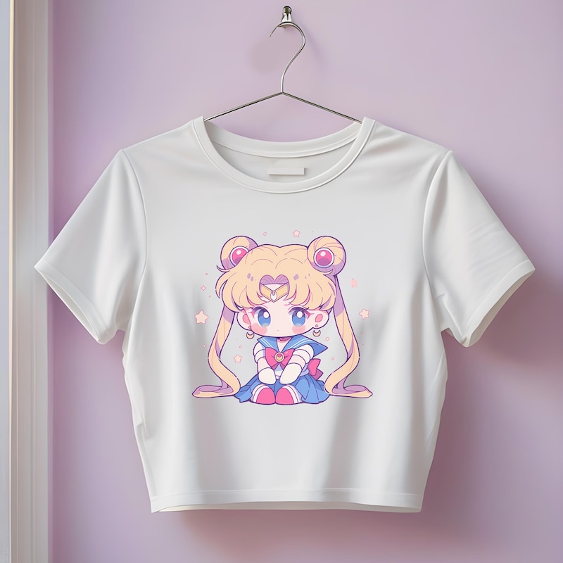 Girls Anime Crop Top - Etsy