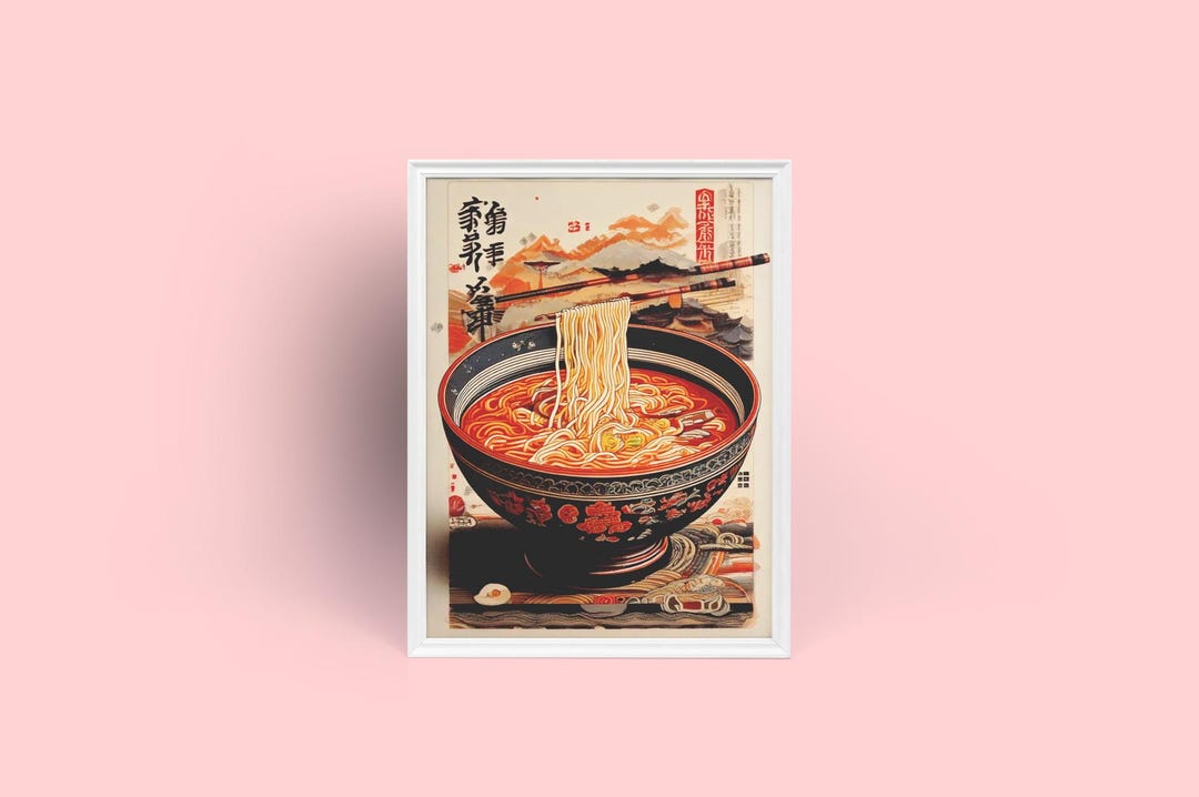 Japanese Ramen Poster - Memories of Japan - Etsy