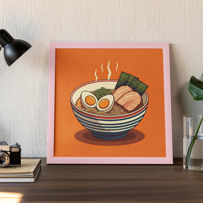 Japanese Ramen Poster Memories of Japan Vibrant Food City Scenes - Etsy