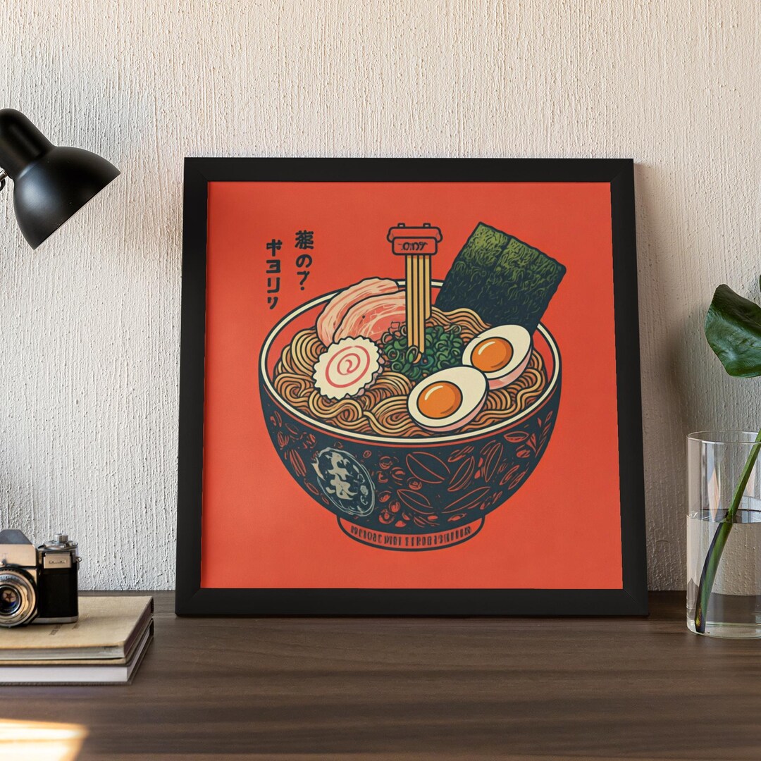 Japanese Ramen Poster Memories of Japan Vibrant Food City Scenes - Etsy