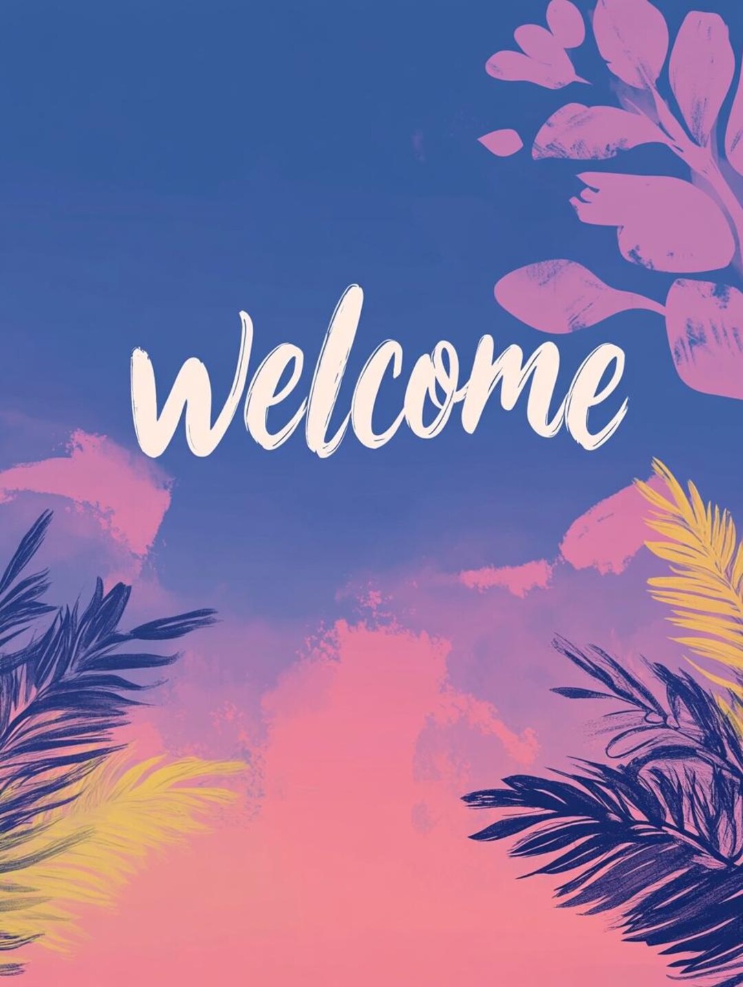 Printable Welcome Sign Template for Hotel Entrance, Printable Wedding ...