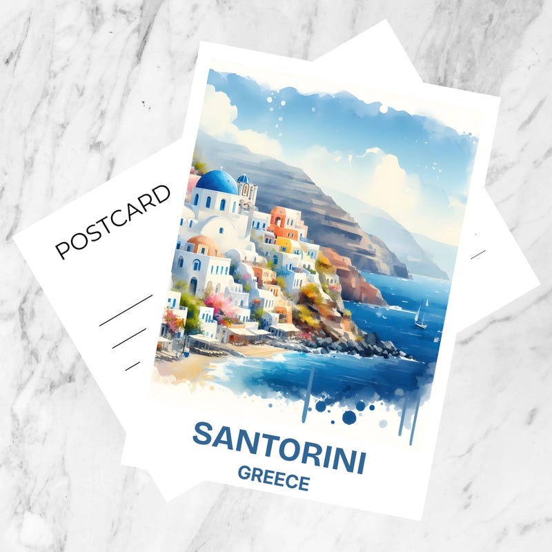 Greek Postcard - Etsy