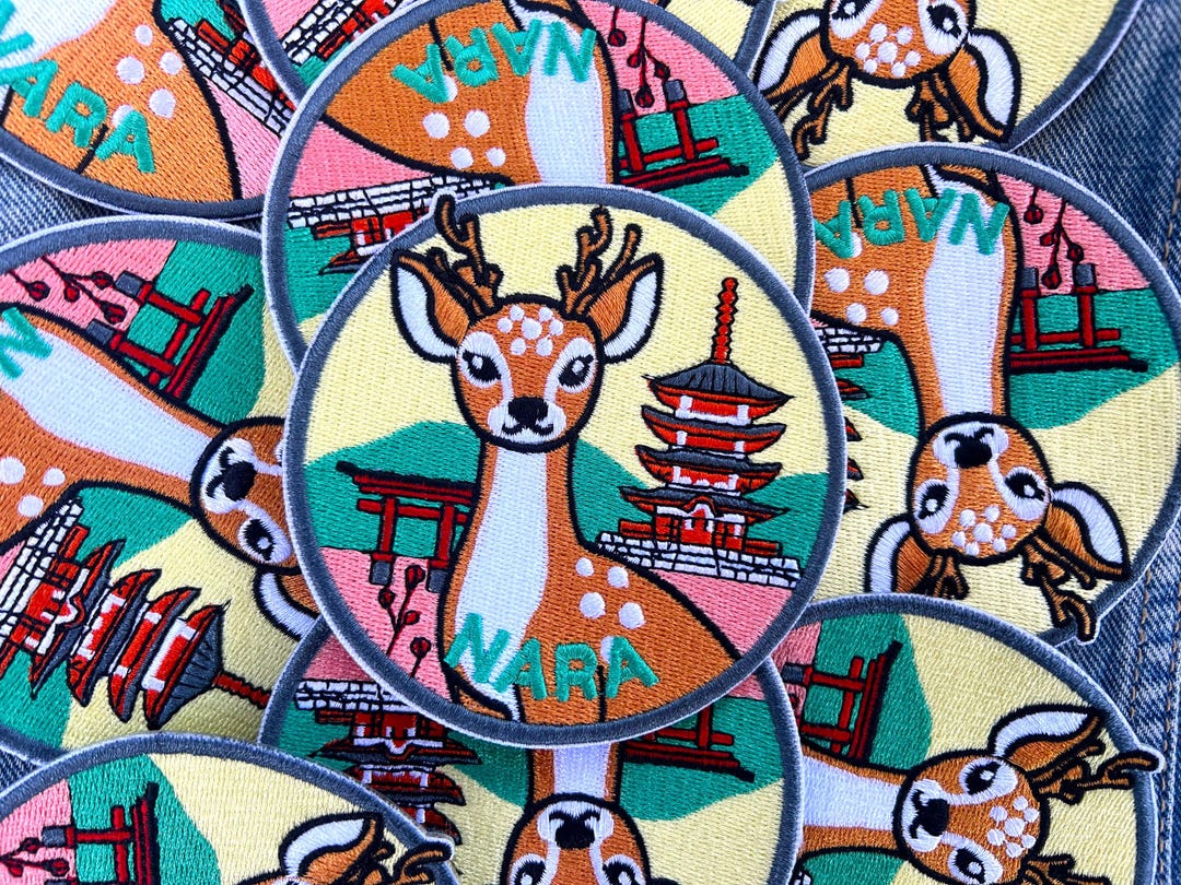 Nara Travel Patch Japanese City Iron on Applique Tokyo Keepsake Summer ...