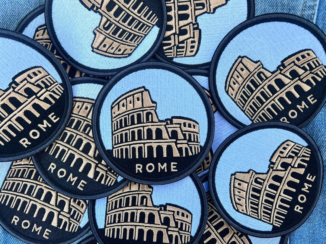 Rome Travel Patch Iron on Colosseum Embroidered Patch Sew on Italy ...