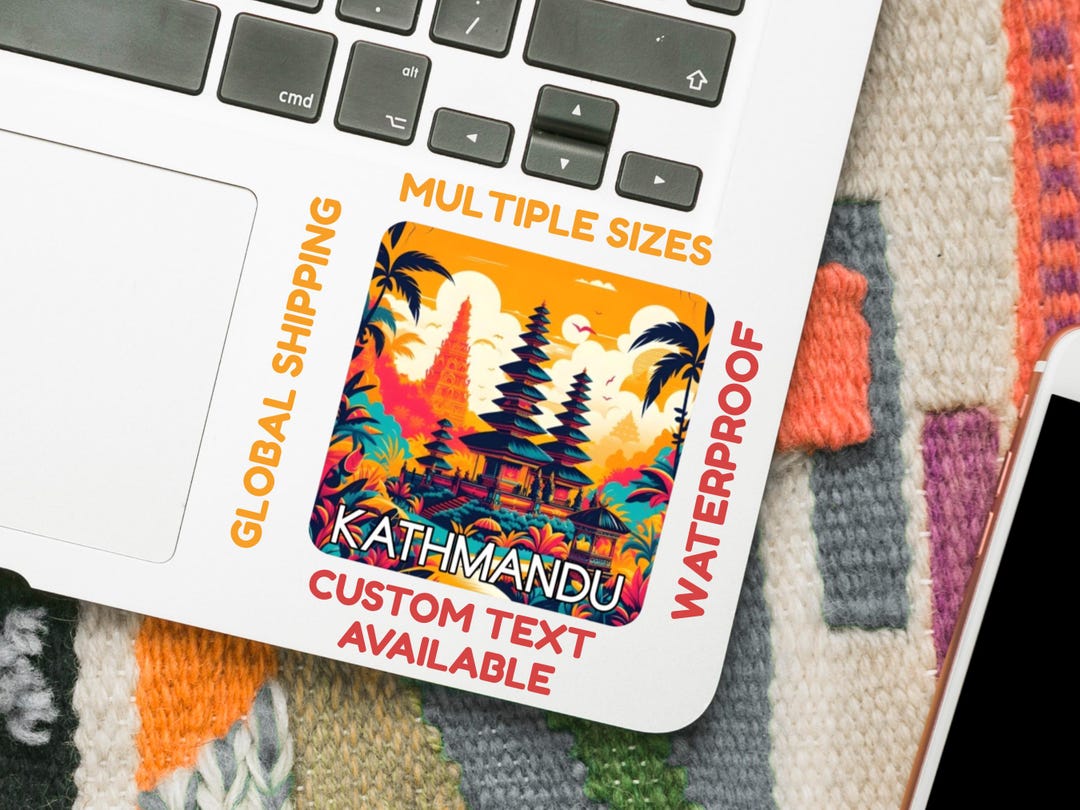 Kathmandu Holiday Diary Sticker 2x2 Miniature Nepal Passport Travel ...