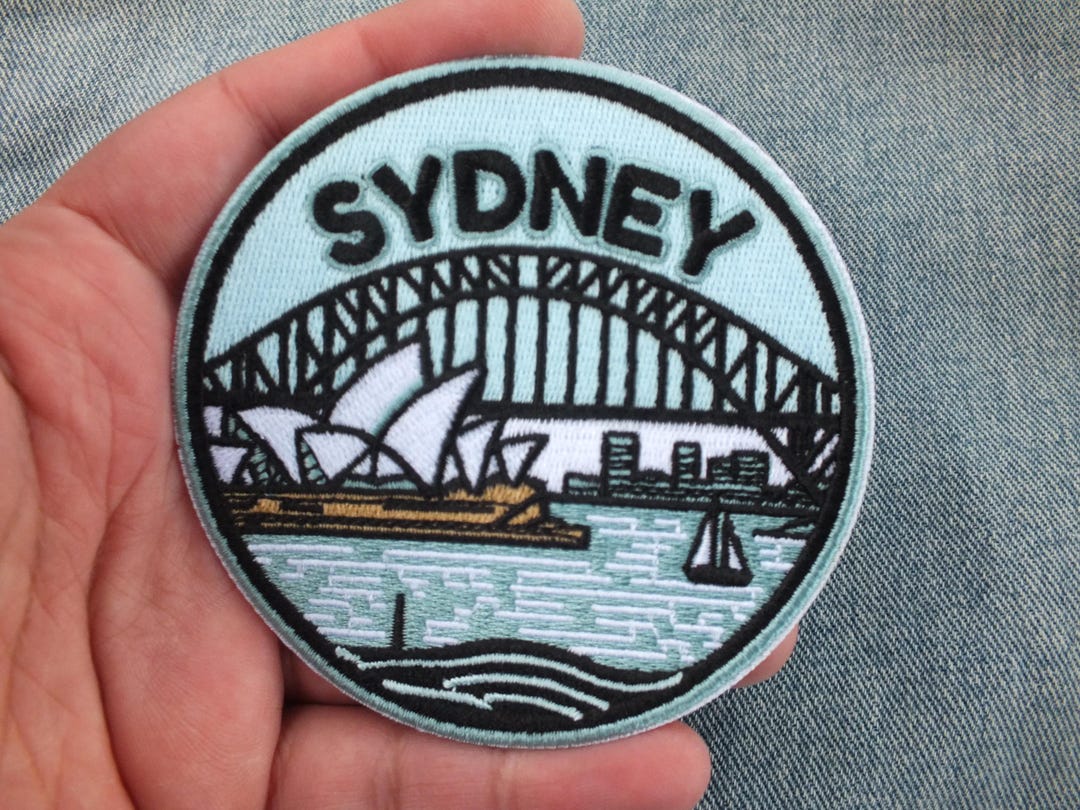 Sydney Patch – Opera House & Harbour Bridge 10cm Iron-on or Velcro ...