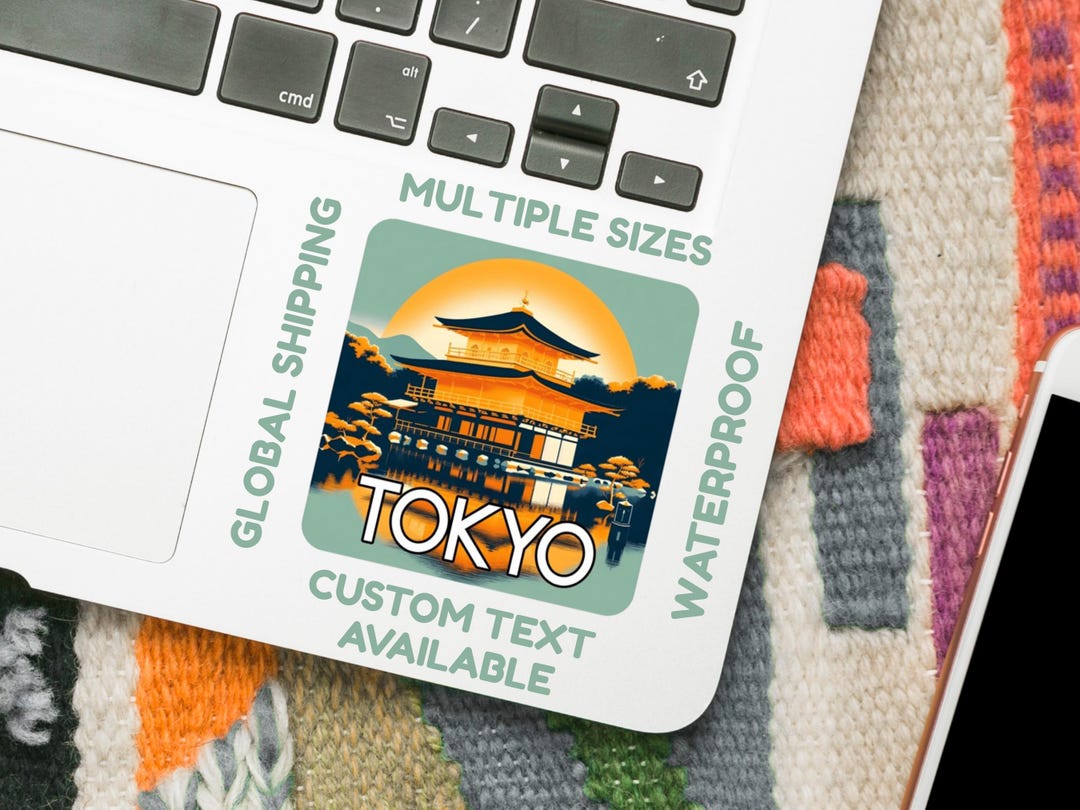 Tokyo Travel Stickers for Passport Japan Waterproof Vinyl Decal for ...