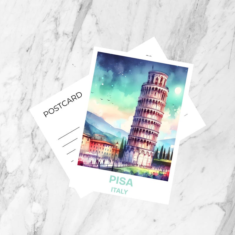 Pisa Travel Postcards - Etsy UK