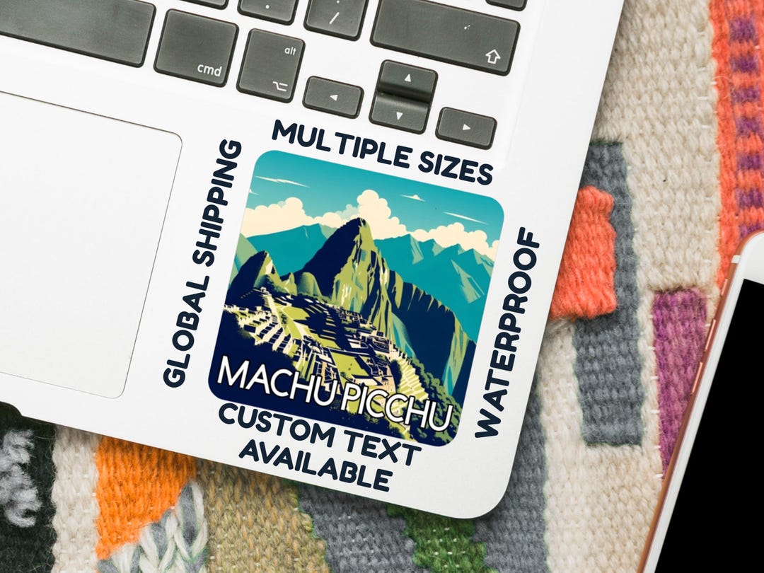 Machu Picchu Sticker Wonder of World Travel Keepsake Custom Rimowa ...