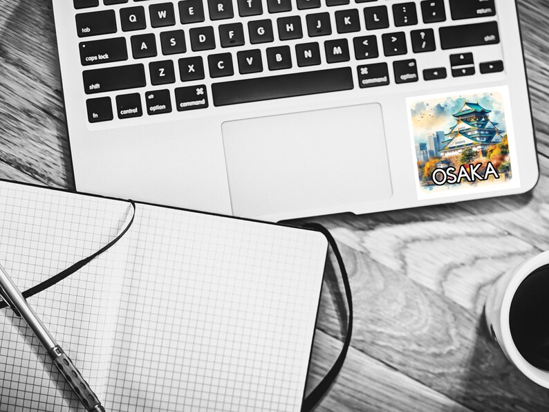 Osaka Castle Aesthetic Sticker Japan Vacation Scrapbook Decal Gift for ...