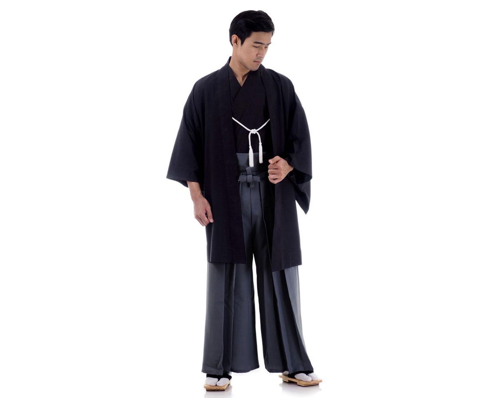Princess of Asia - Japanese Traditional Samurai Kimono Set for Men ...