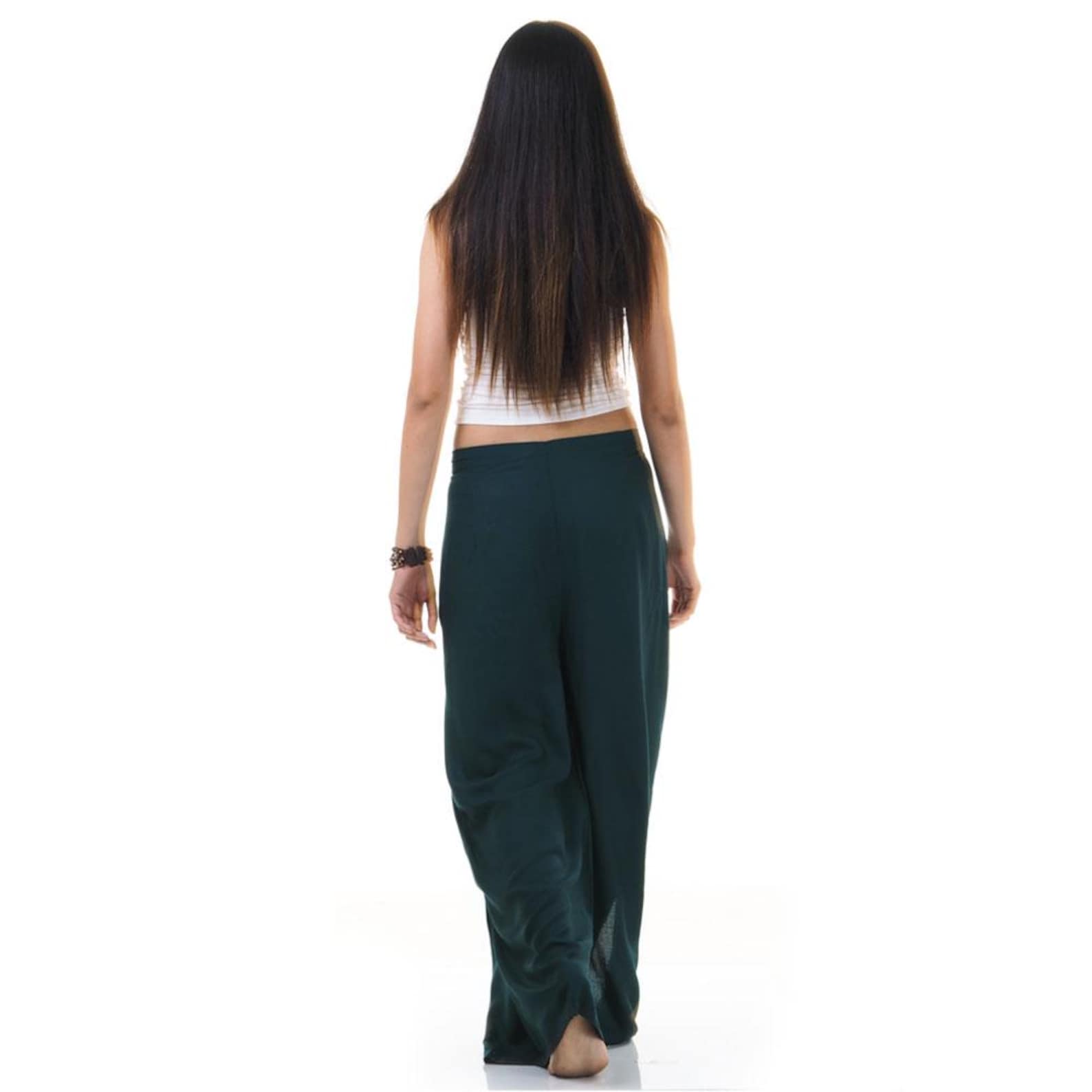 My Thai Pants - Turquoise Traditional Wrap Pants Skirt Sarong Pareo ...