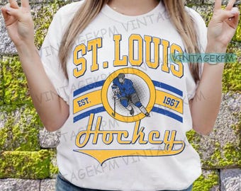 St. Louis Vintage Hockey PNG, NHL Design, Hockey PNG for Tee, Hockey ...