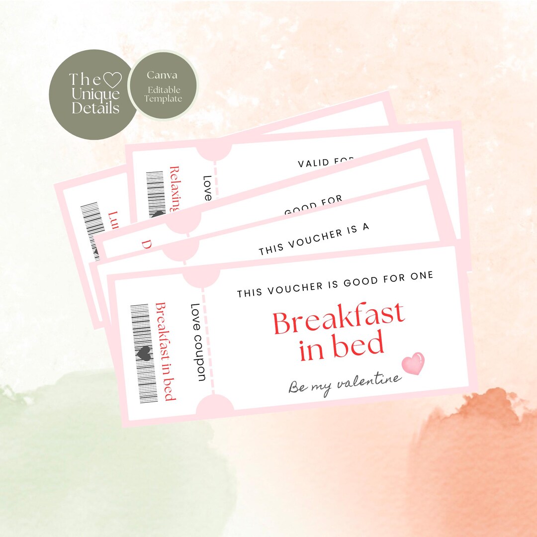 Editable Love Coupon Template | Printable Anniversary Coupons ...