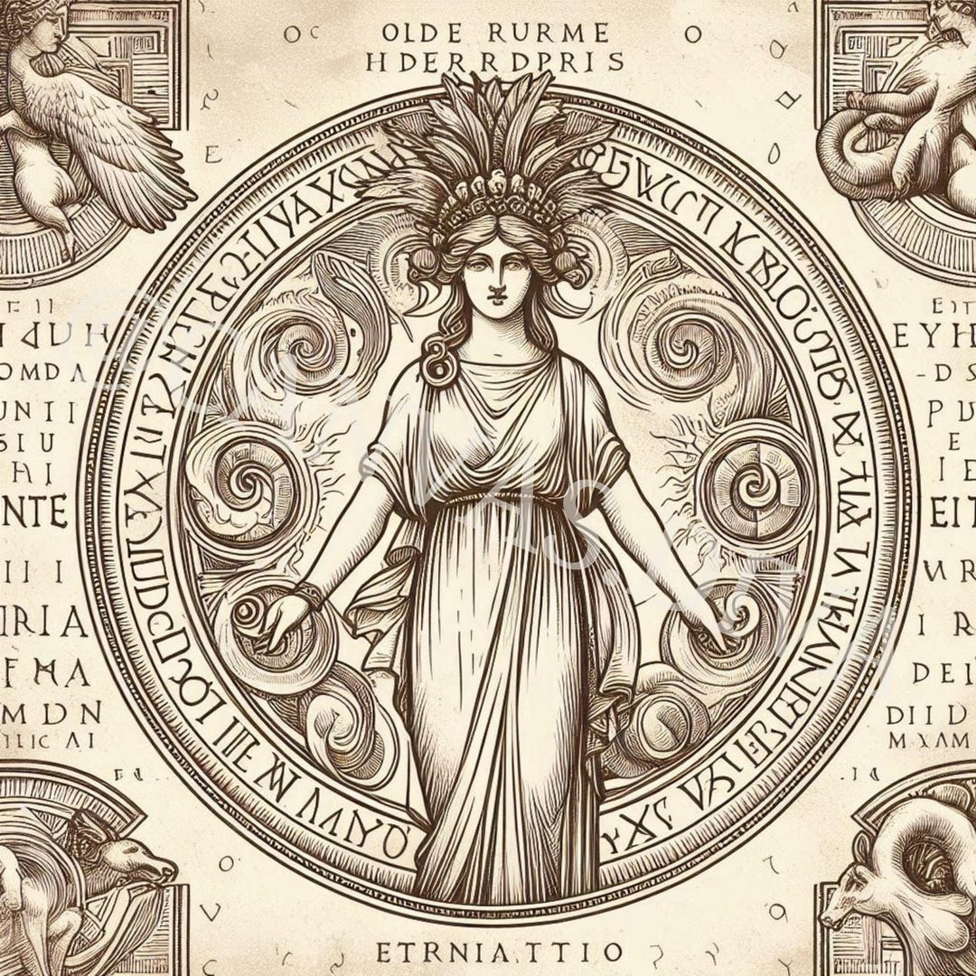 Venus - Roman Goddess - Mythology - Line Art - Wall Decor - Digital Art ...
