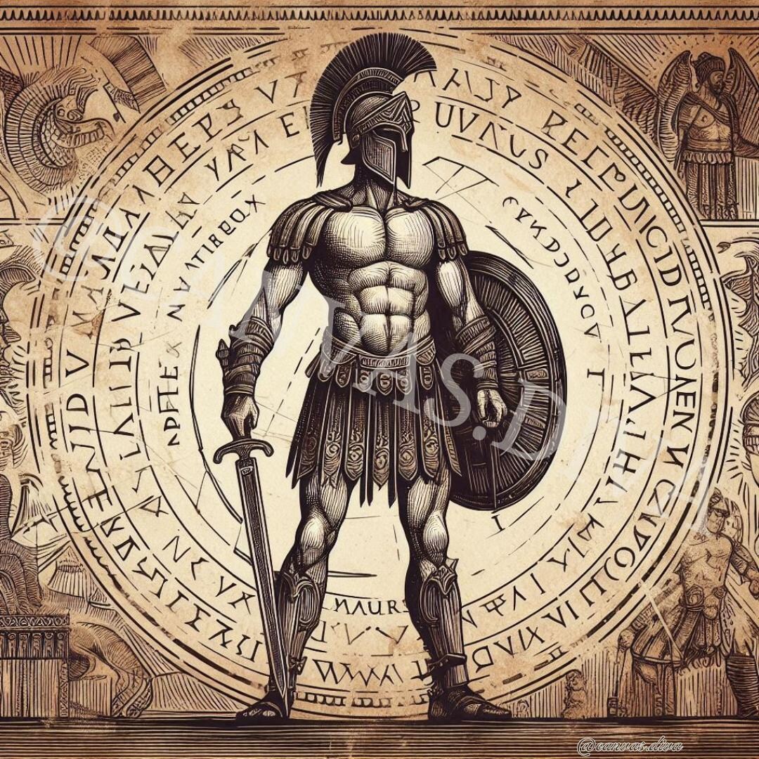 Ancient Roman Gladiator Wall Art | Digital Download | Gladius Warrior ...