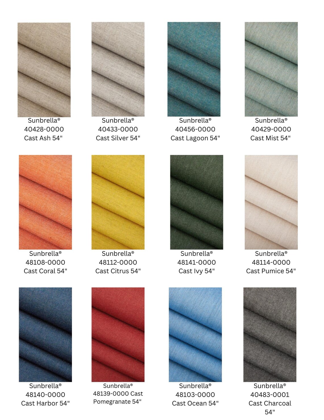 Sunbrella Cast / Bliss Collection 4" Custom Window Seat Cushion - Made ...