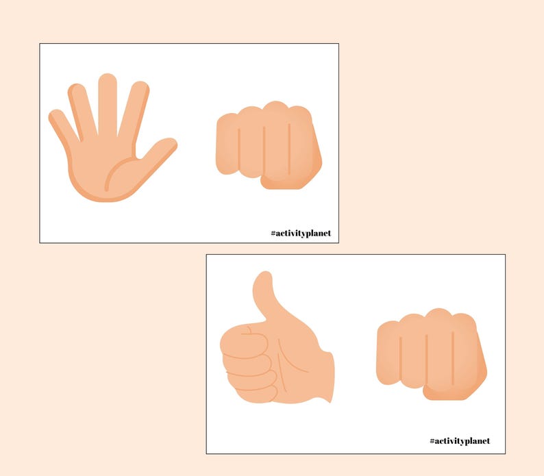 Hand Game, Play Game, Size Sorting Game, Printable Size Sort Activity ...