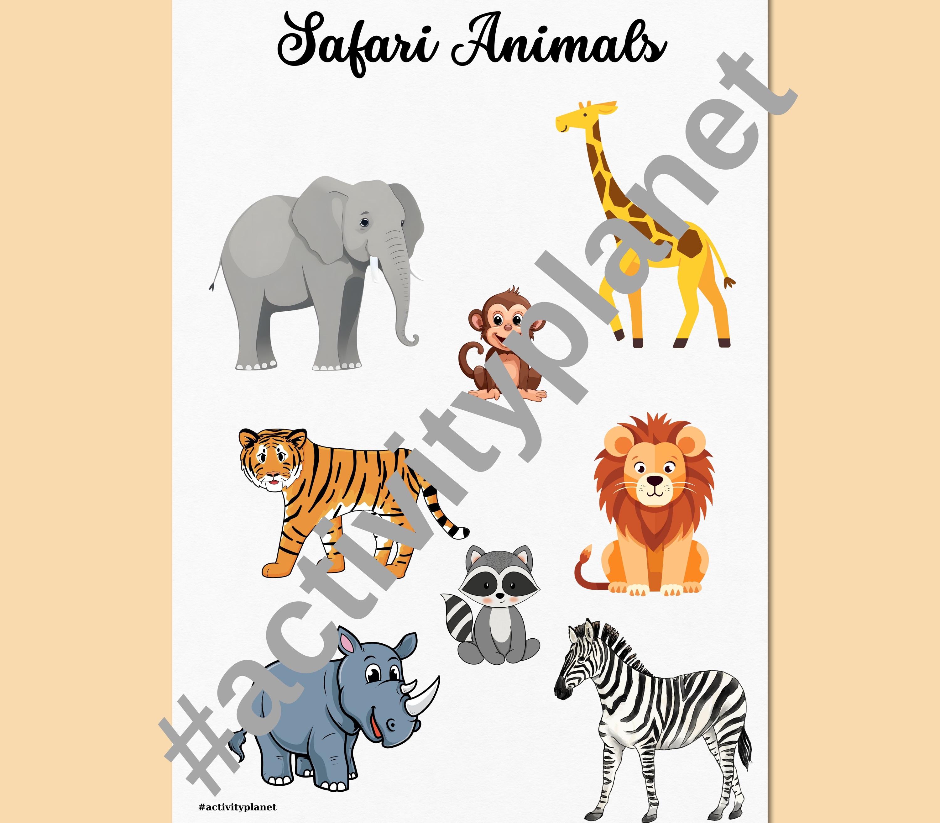 Printable Matching Activity, Animal Matching Game, Toddler and ...