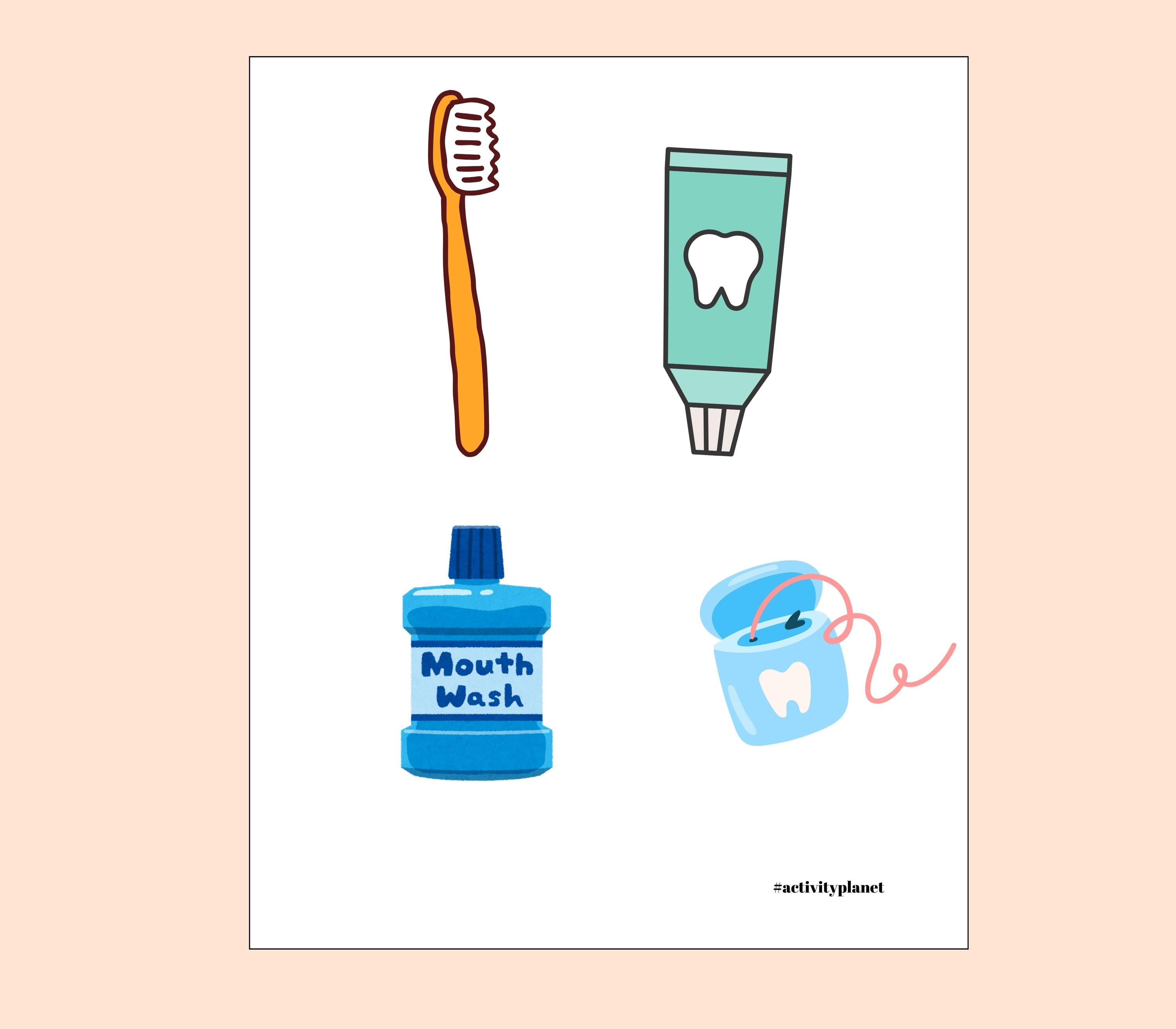 Dental Health Brushing Teeth Activity DIGITAL DOWNLOAD, Printable ...