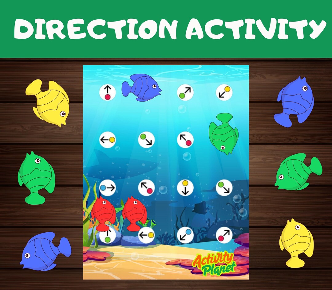 Arrow Color Coding Game Direction Activity, Printable Fun for Fine ...