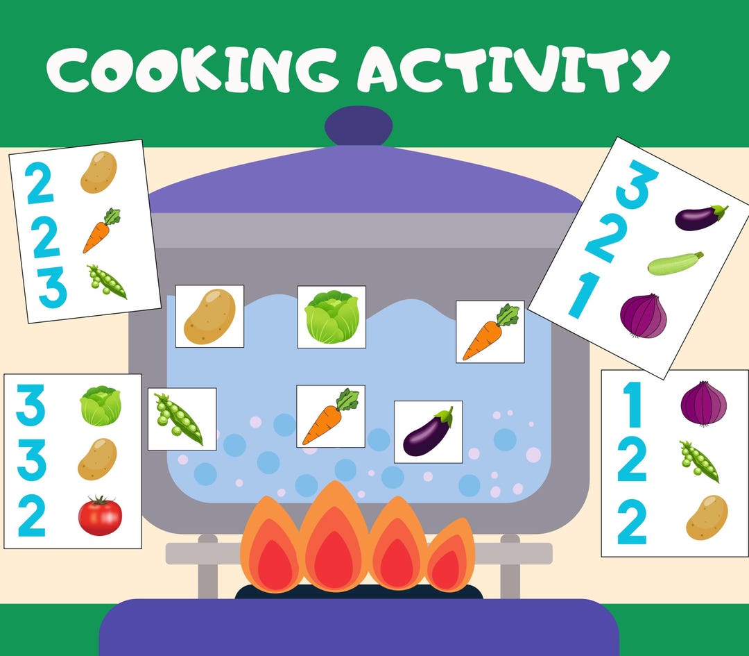 Kids Can Cook, Educational Cooking Game With Ingredient Cards ...