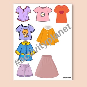 Printable Dress up Activity Girl Version, Dressing Activity, Kids Game ...