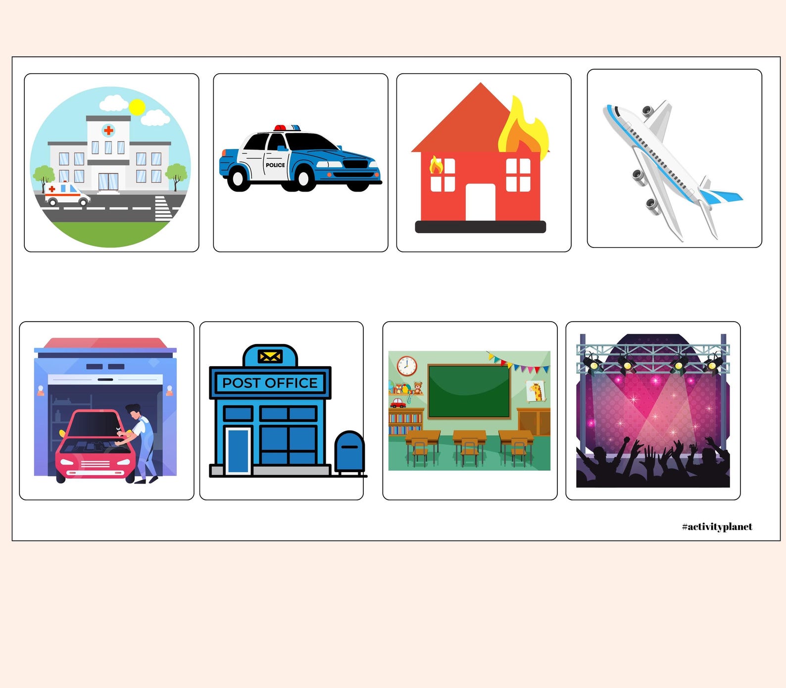 Community Helpers Preschool Sorting Mats. Professions Printable ...