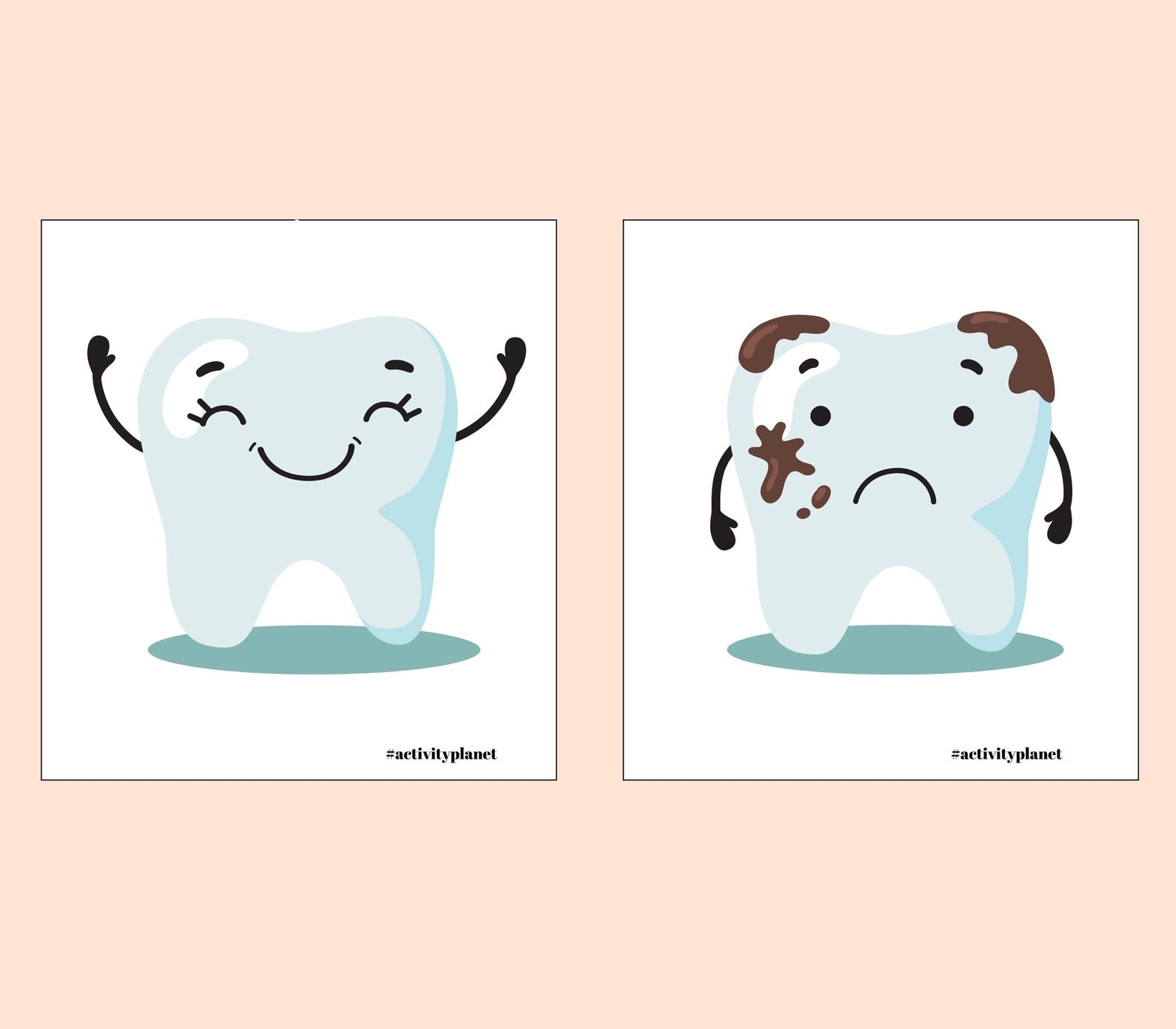 Dental Health Brushing Teeth Activity DIGITAL DOWNLOAD, Printable ...