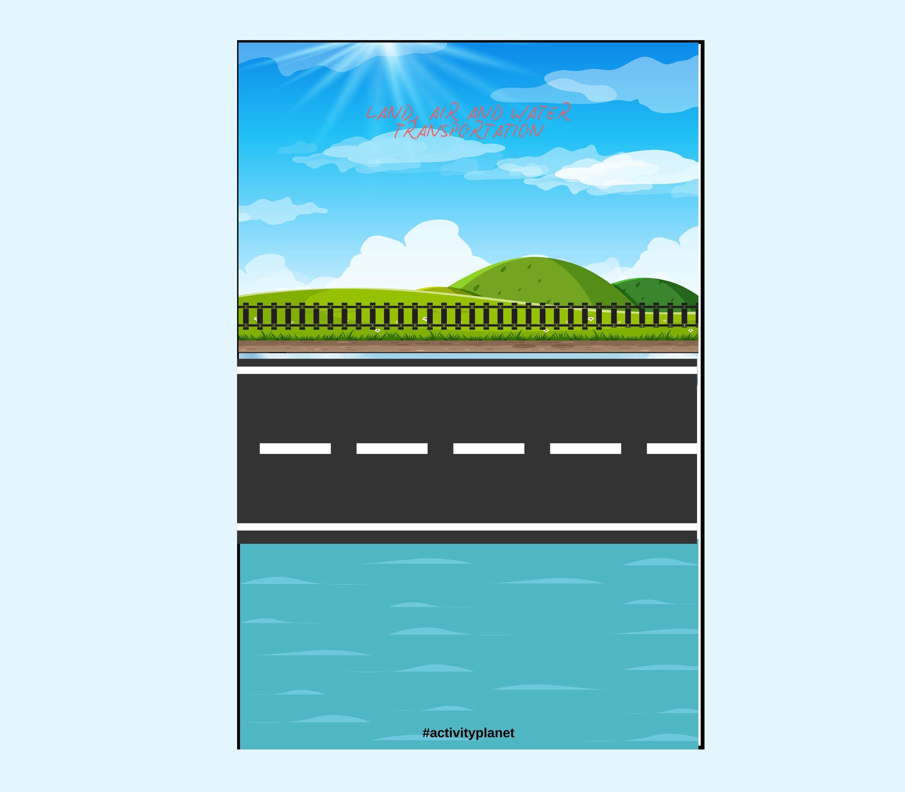 Printable Sorting Activities, Air Land Water Sorting, Transportation ...