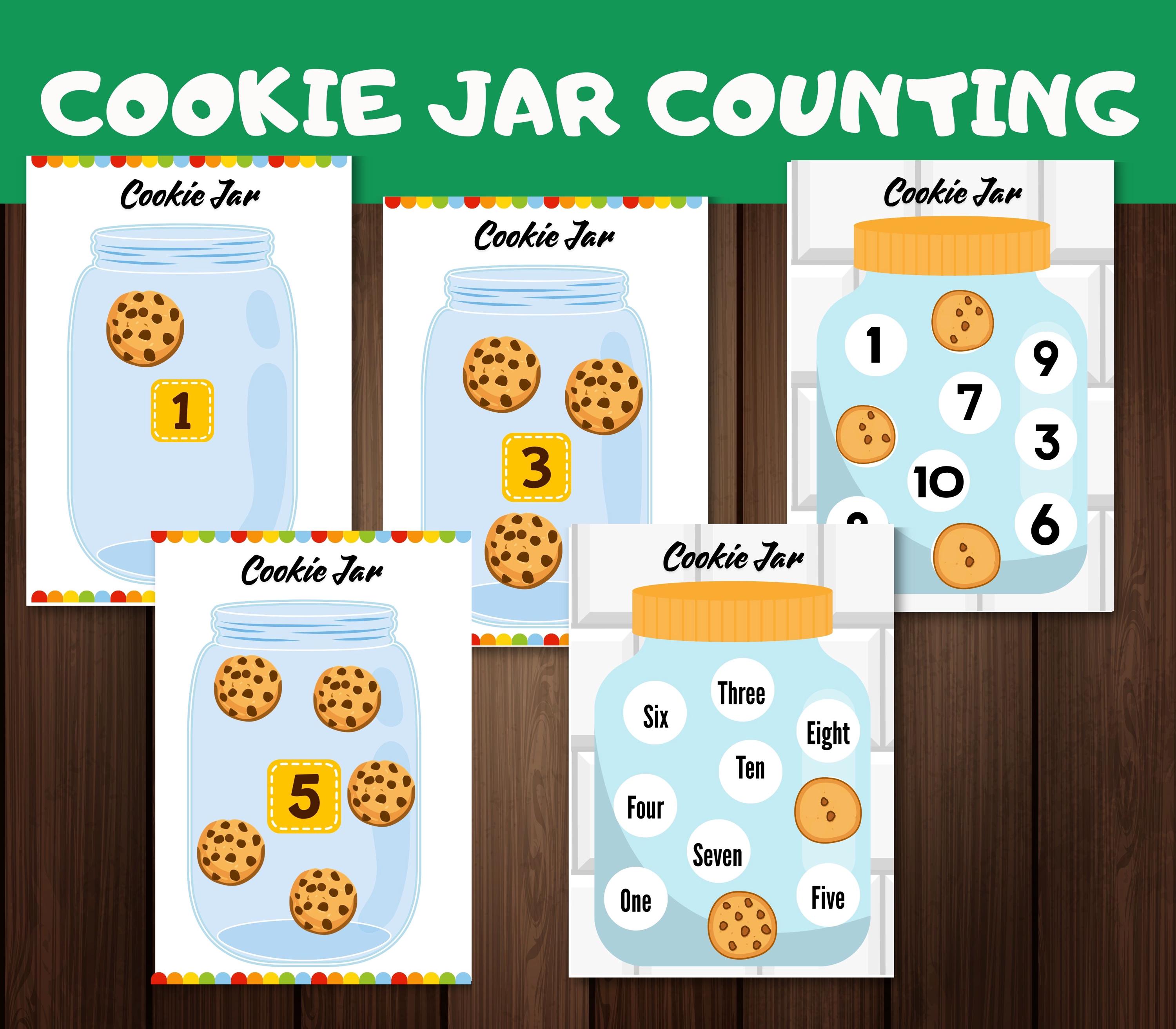 Cookie Jar Counting Activity, Numbers 1-10 Count, Count Activities for ...