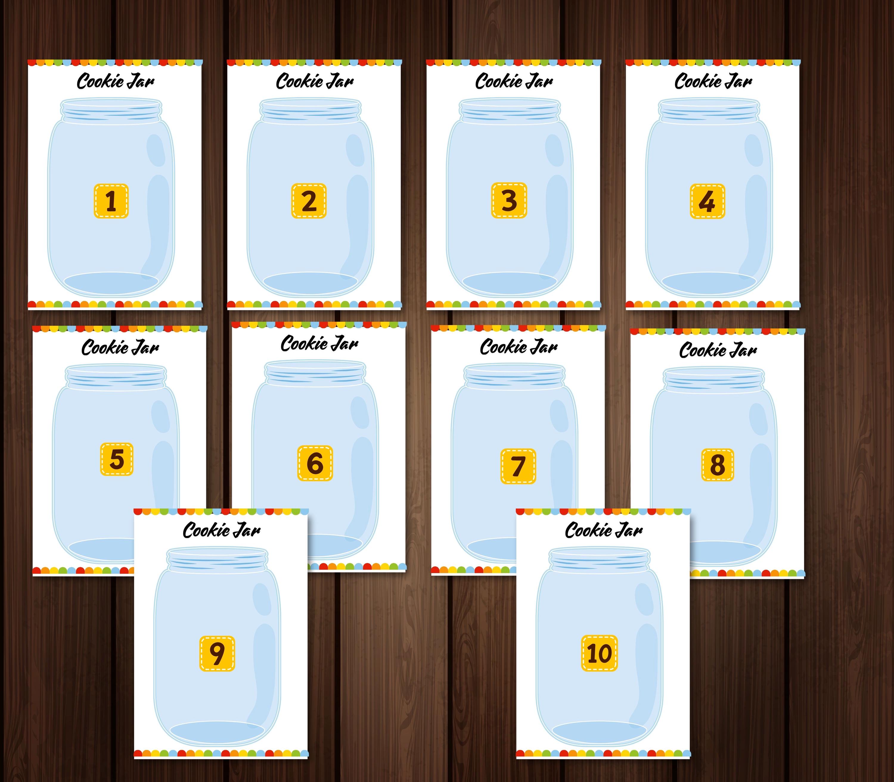 Cookie Jar Counting Activity, Numbers 1-10 Count, Count Activities for ...