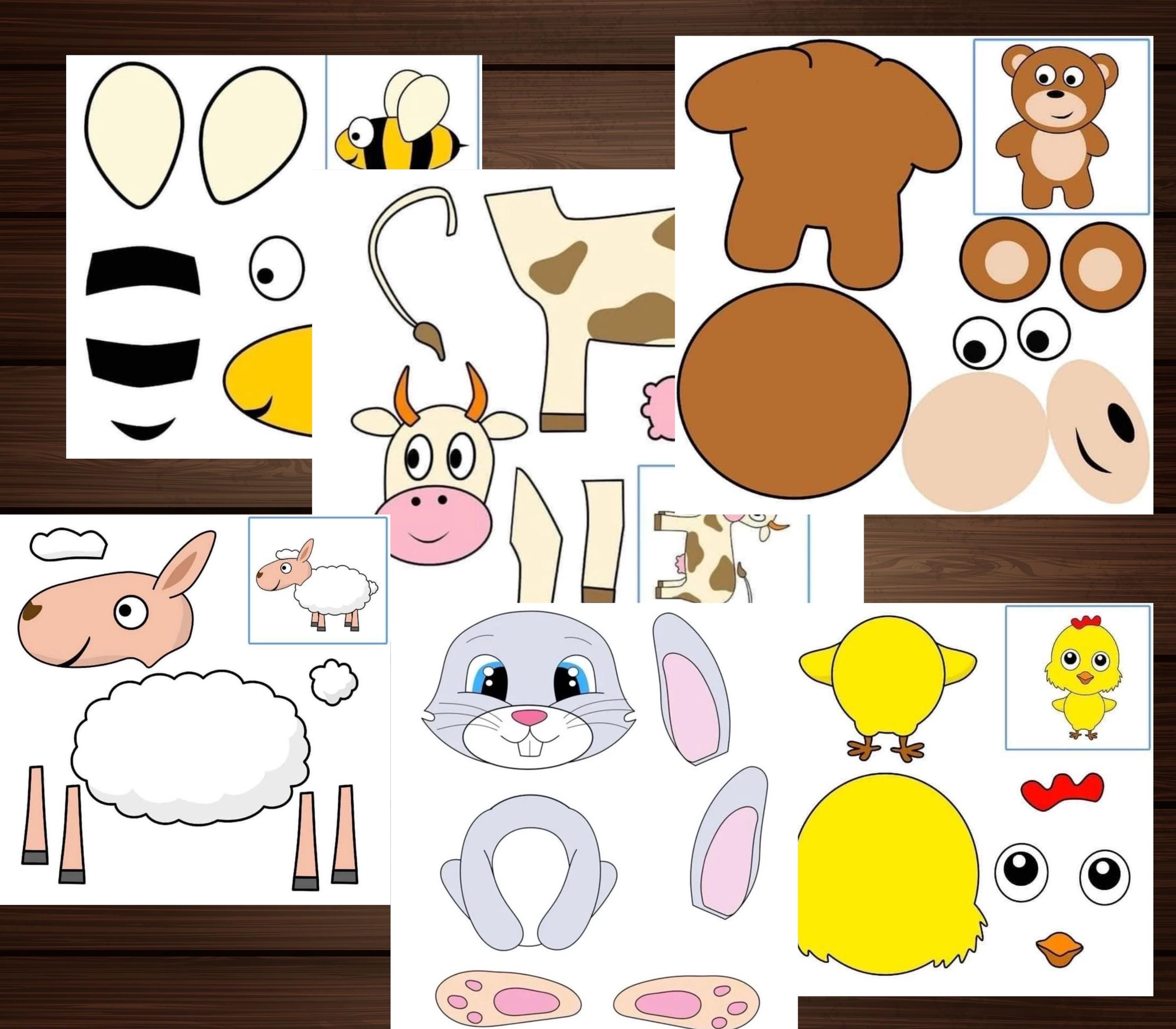 Cut and Paste Activities | Cut and Paste Animals | Cut and Paste Kids ...