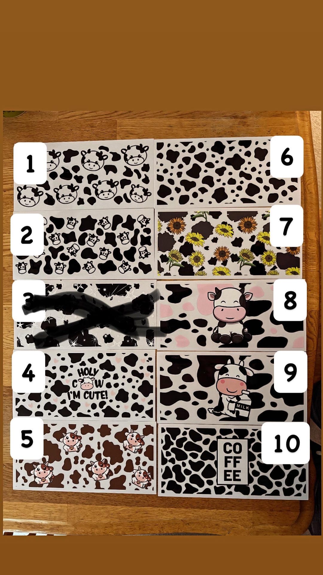 Cow Print Wraps - Etsy