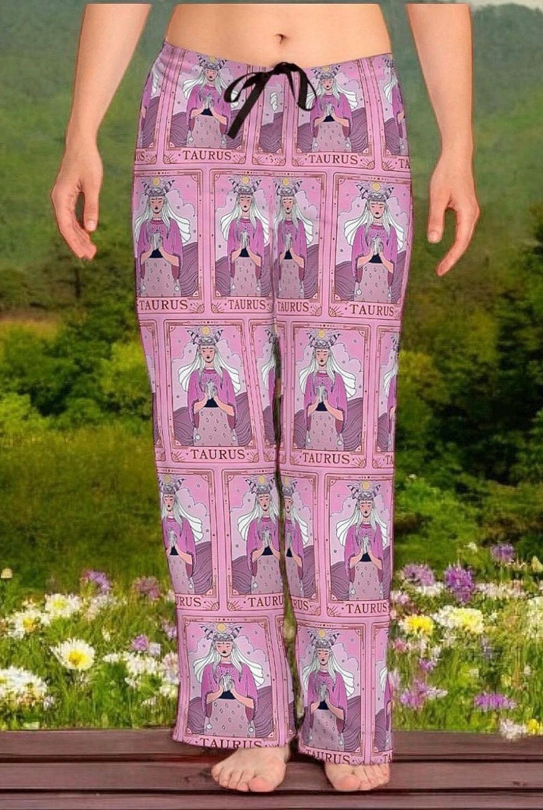 Taurus Horoscope Pajama Pants, Astrology Knowledge Loungewear, Mystical ...
