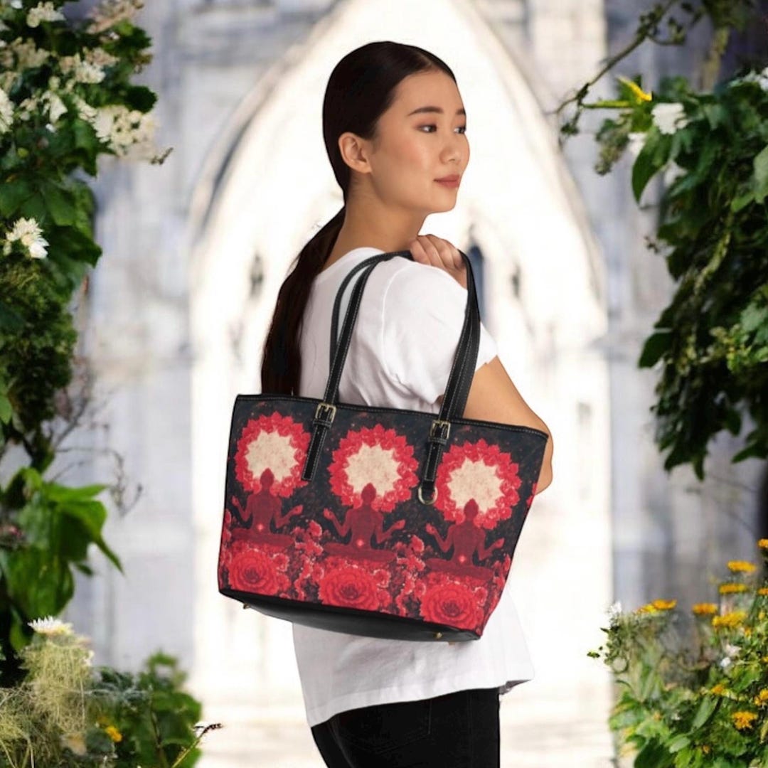 PU Leather Shoulder Bag, Sacred Feminine Goddess Handbag, Spiritual ...