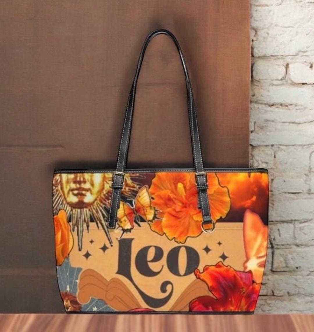 Colorful Leo Zodiac PU Leather Shoulder Bag, Horoscope Bag, Astrology ...