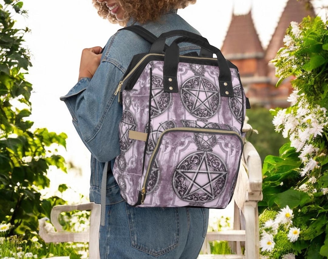 Pentagram Multifunction Backpack, Pastel Goth Witchy Wiccan Mystic ...
