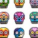Sugar Skull Pixel Bead Coaster Flat Perler Hama Bead - Etsy