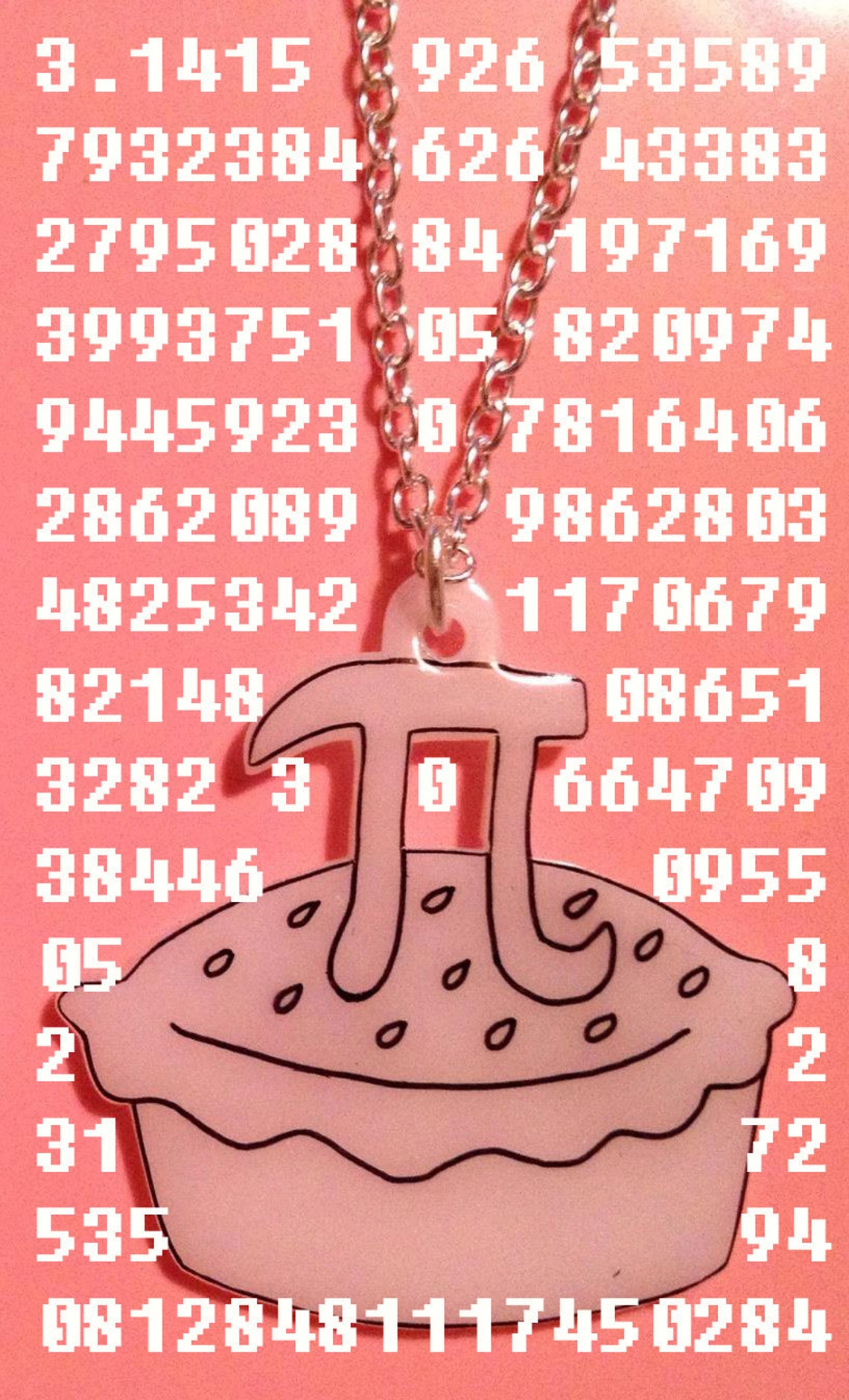 Pi Day Pi Pie Necklace Geek Chic Geekery Maths - Etsy