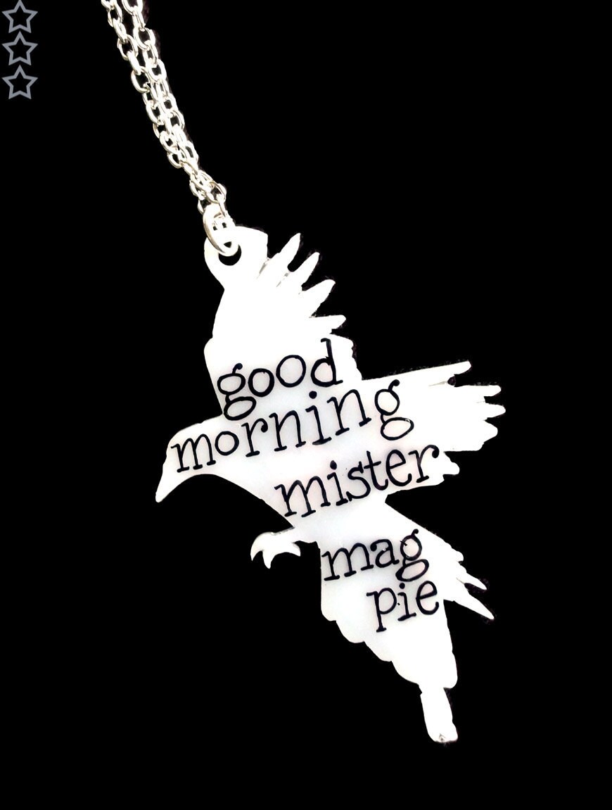 Magpie Necklace - Good Morning Mister Magpie - Lucky Charm, Good Luck ...